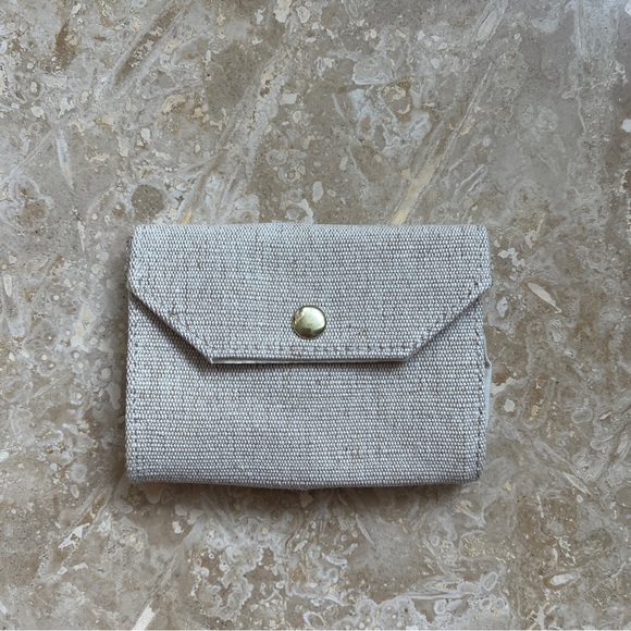 Sezane | Bags | Sezane Mini Compact Wallet Coin Purse Card Holder ...
